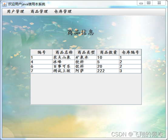基于java Swing和mysql实现的仓库商品管理系统（源码数据库运行指导视频）数据库商品管理系统 Csdn博客