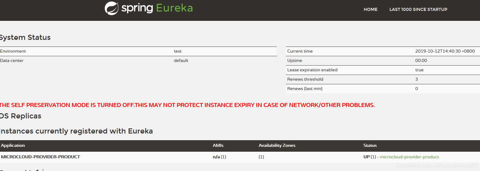 Springcloud的eureka报错:cannot Execute Request On Any Known Server Spring