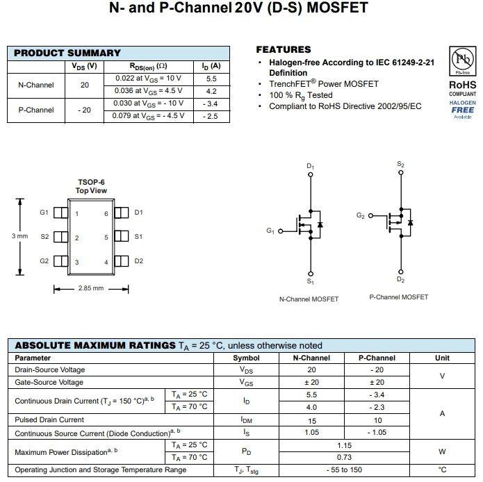 SI3585DV-T1-E3场效应管参数-SI3585DV-T1-E3MOS-CSDN博客