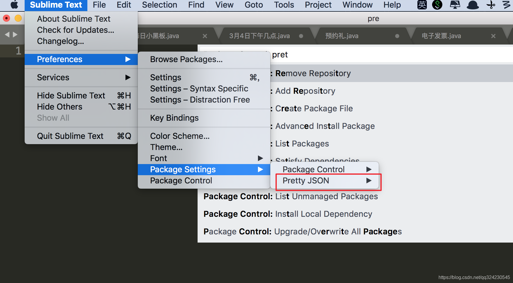 mac系统 sublime 安装 pretty json 插件以及热键_mac sublime json beauty-CSDN博客