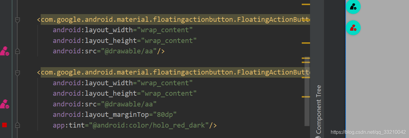 Androidx FloatingActionButton 中间图片颜色值修改_修改com.google.android.material.floatingactionbutton-CSDN博客