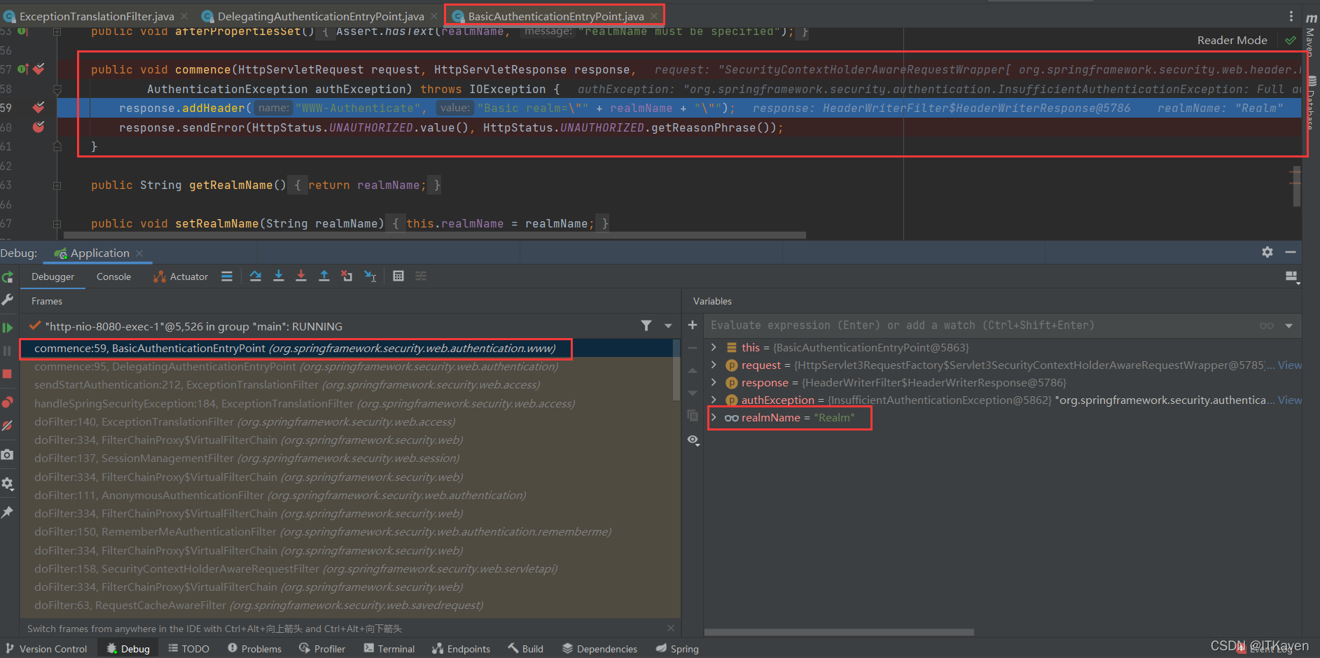 Spring Security：身份验证入口AuthenticationEntryPoint介绍与Debug分析-CSDN博客