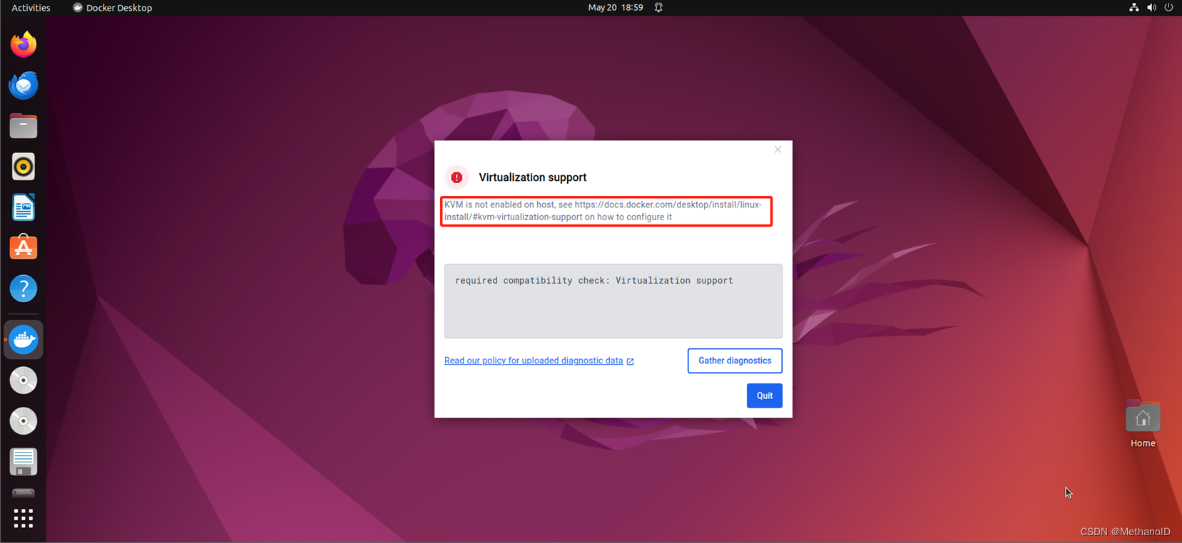 VMware虚拟机不支持KVM导致docker无法运行的解决方案_kvm虚拟机支不支持docker怎么办-CSDN博客