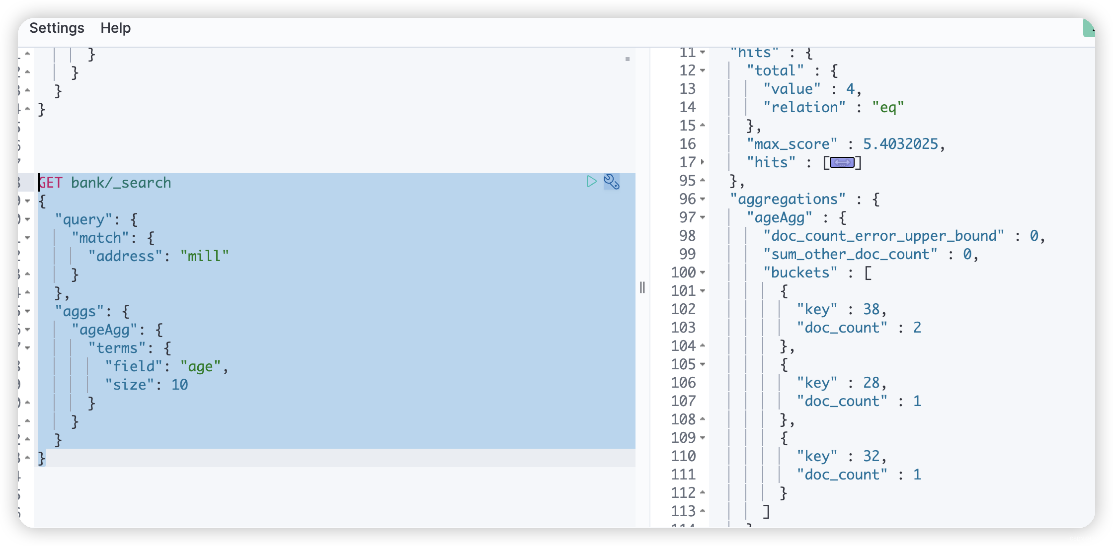 Elasticsearch聚合----aggregations的简单使用_es aggregations-CSDN博客