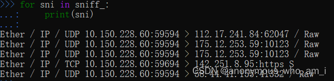 关于scapy网络嗅探中的sniff函数的笔记scapy Sniff Csdn博客 4070