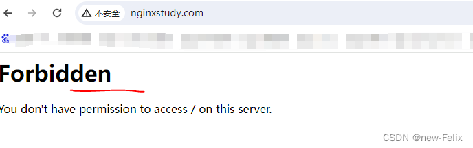Nginx出现403错误，IP可以访问但域名访问不了怎么办？_域名访问403 ip没问题-CSDN博客