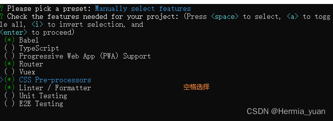 vue3创建项目-脚手架安装_save this as a preset for future projects?-CSDN博客