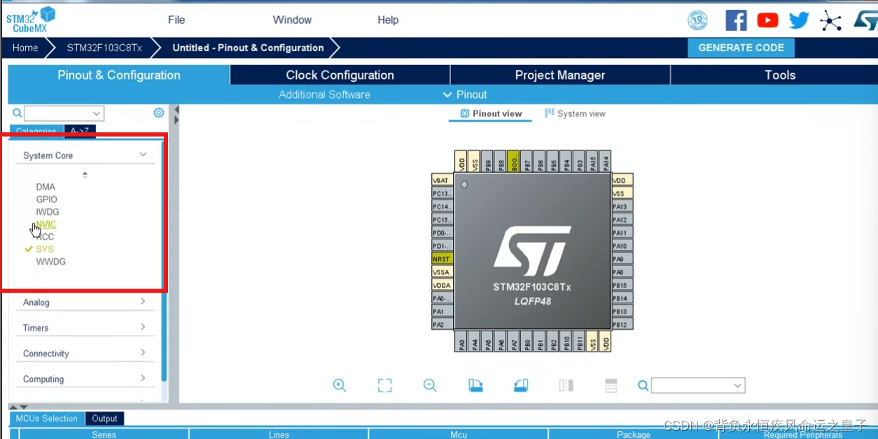 STM32CubeMX配置：LED灯闪烁《学习笔记》_stm32cubemx配置pwm使led灯闪烁-CSDN博客