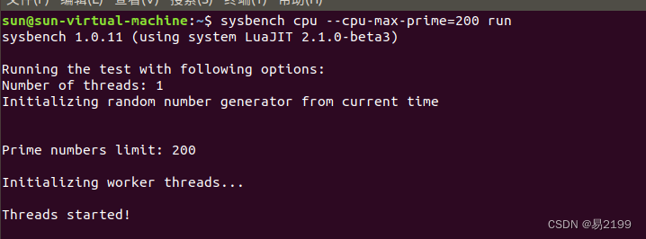 Ubuntu下使用`sysbench`来测试CPU性能_ubuntu cpu测试-CSDN博客
