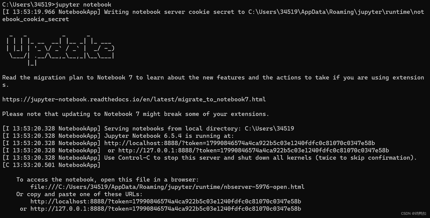 Jupyter Notebook的安装与使用_jupyternotebook-CSDN博客