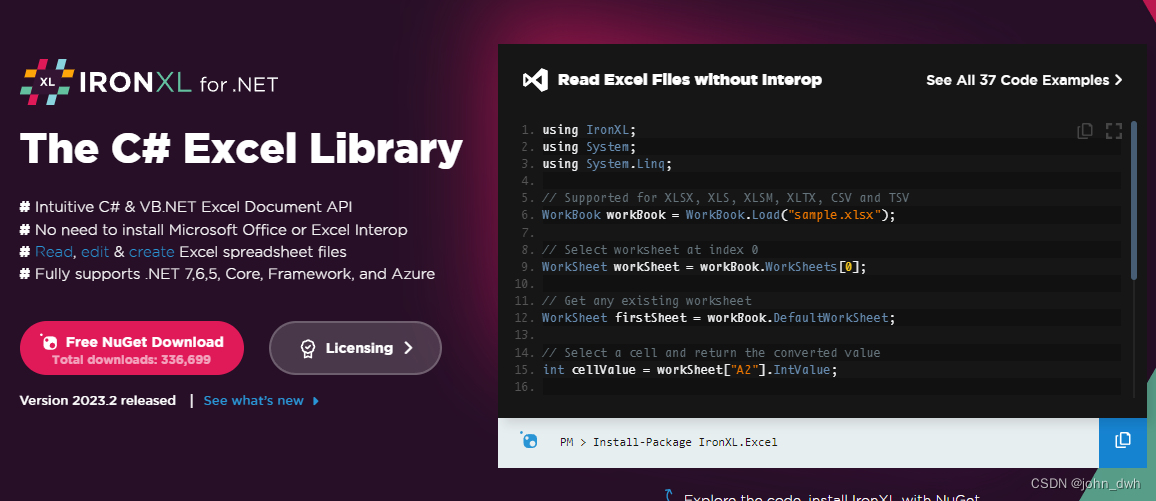 IronXL for .NET 2023.2.5 Crack-CSDN博客