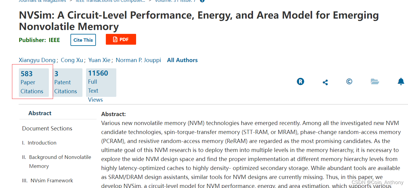 存储器电路性能仿真平台CACTI和NVSIM使用心得-CSDN博客