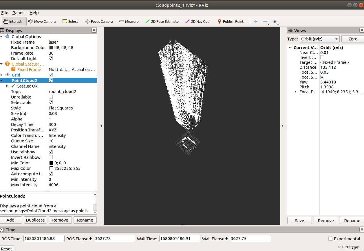 ROS开发之如何将RPLidar数据在RViz中三维显示？_基于 ros 3d可视化开发-CSDN博客