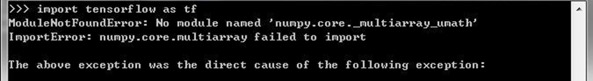 在python中安装tensorflow出现错误 Error Exception Traceback Most Recent Call Last File 等系列问题