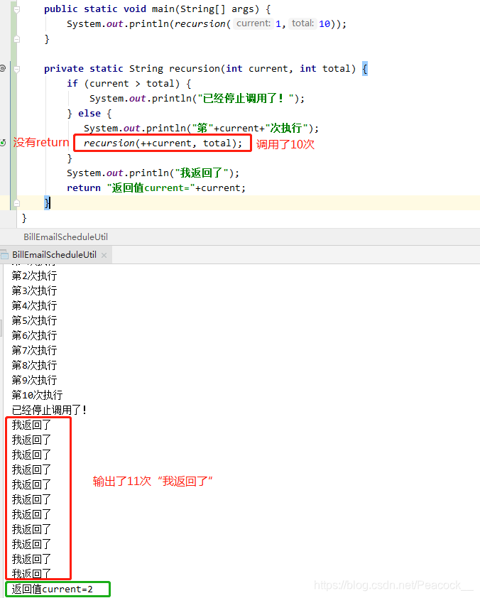 Java之递归算法的理解与demo（包含return的坑）递归使用return失效 Java Csdn博客