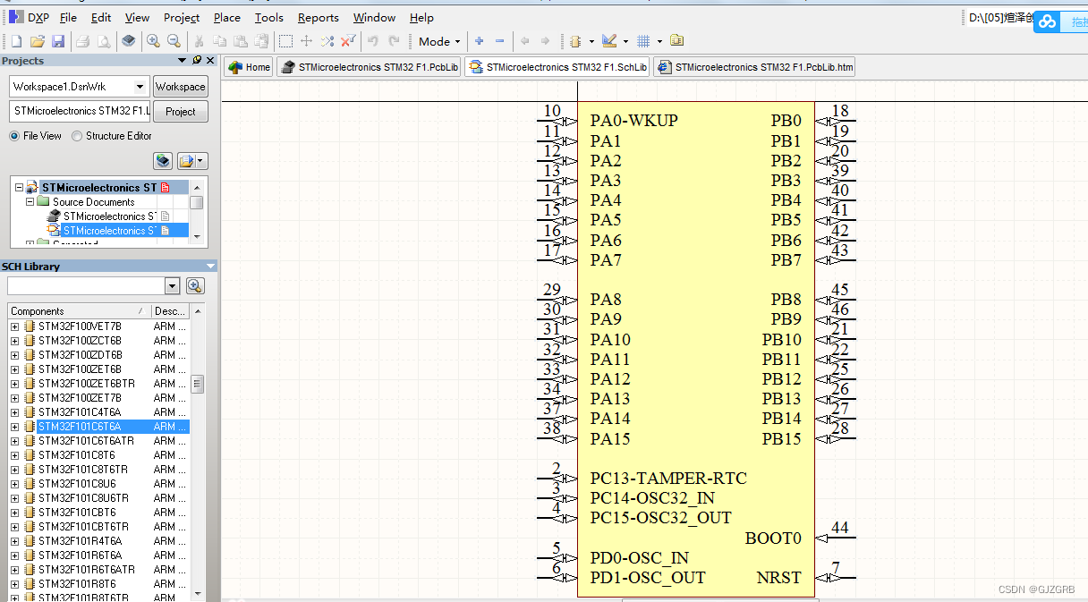 STM32 F1 F4系列AD09 AD10 AD18 AD19集成库原理图库+PCB封装库文件_stm32pcb封装库-CSDN博客