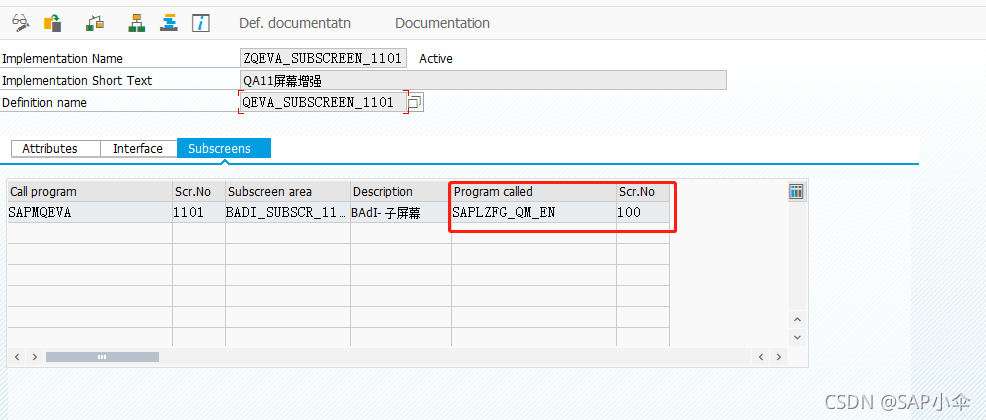 SAP ABAP QA11屏幕增强 BADI QEVA_SUBSCREEN_1101_qa11增强-CSDN博客