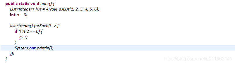 Lambda：Local variable a defined in an enclosing scope must be final or effectively final_local ...