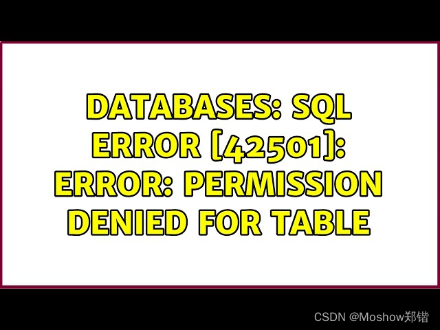 SQL Error [42501]: ERROR: must be superuser or have privileges of the ...