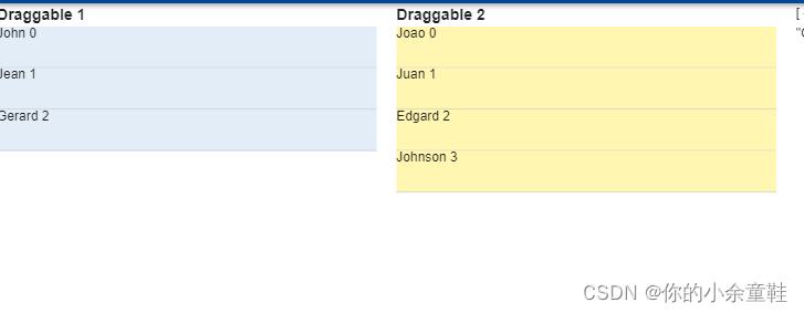 SortableJS/vuedraggable 在vue中应用，两栏内容互相拖拽_vue-draggable两栏布局-CSDN博客