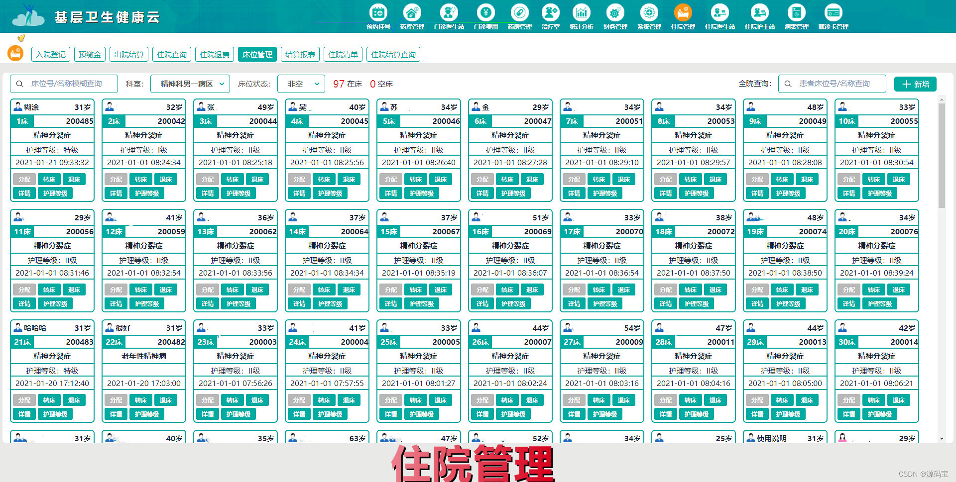 基于B/S版java语言+SpringBoot技术开发的云HIS系统源码 HIS系统住院业务模块常见问题及解决方案_bs版本的his-CSDN博客