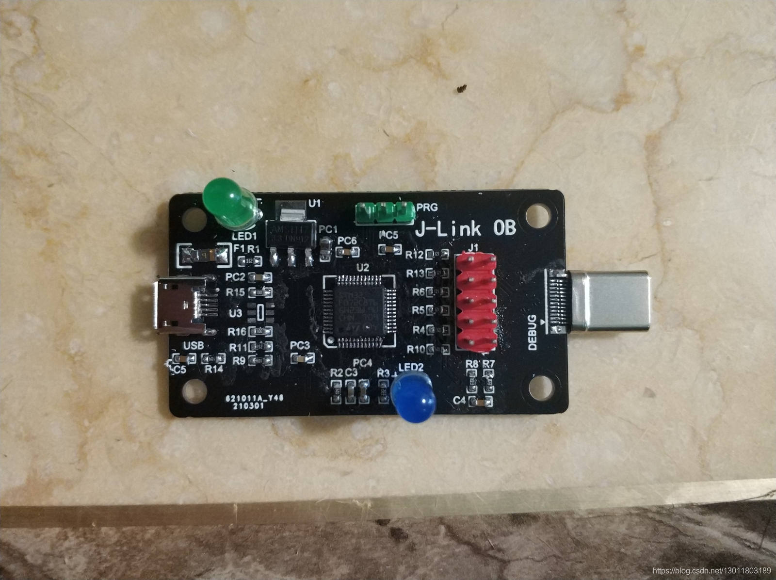 自制带串口的J-Link OB 072_jlink ob 072-CSDN博客