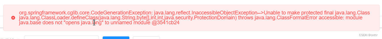 报错throws java.lang.ClassFormatError accessible: module java.base does not “opens java.lang“-CSDN博客