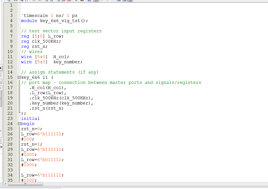6x6矩阵键盘控制设计Verilog代码Quartus仿真-CSDN博客