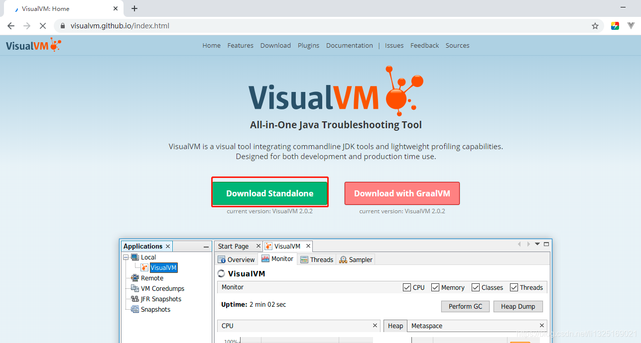 深入理解Java虚拟机——VisualVM工具的下载及安装_java visualvm下载中文 csdn-CSDN博客