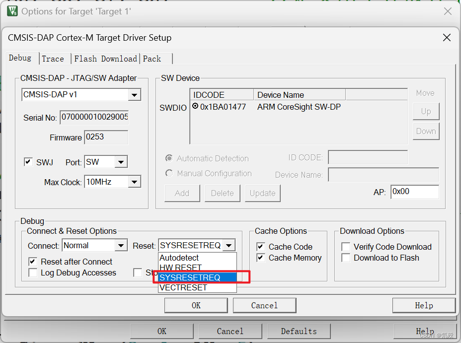 Keil：DAPLink烧录STM32，Error: “Cannot reset target. Shutting down debug session“的解决办法_cannot reset ...
