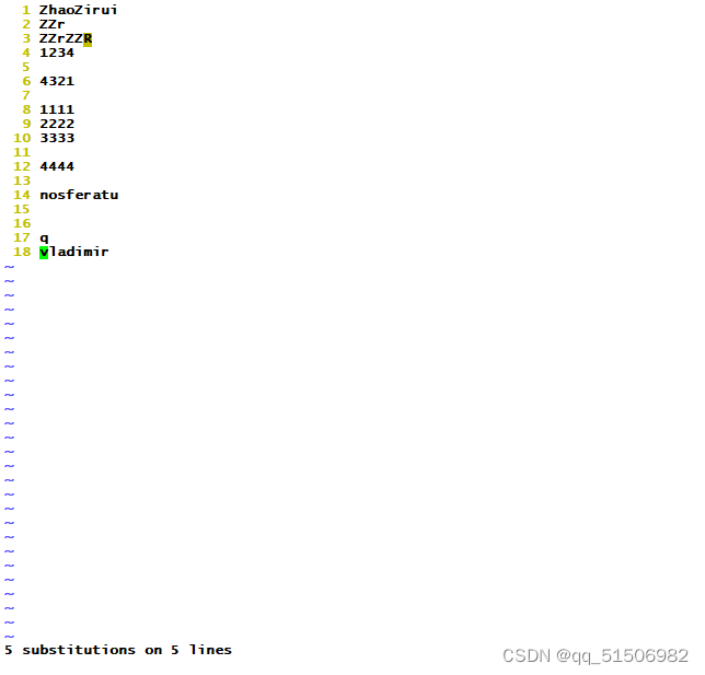 Linux的文件管理与vim文本编辑器的使用_wc -l和set nu结果不一样-CSDN博客