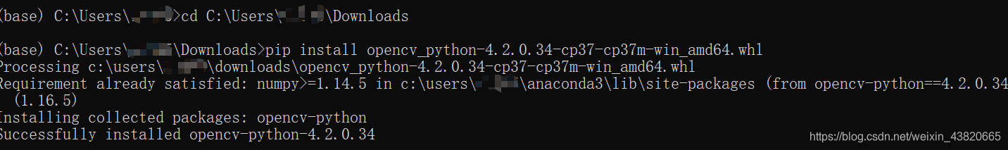 Python3.7怎么安装openCV_python 37 安装opencv-CSDN博客