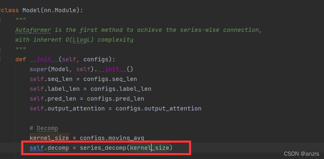 Autoformer pytorch代码解读（1）进入attention的计算之前的步骤 transformer学习笔记_autoformer代碼解讀-CSDN博客