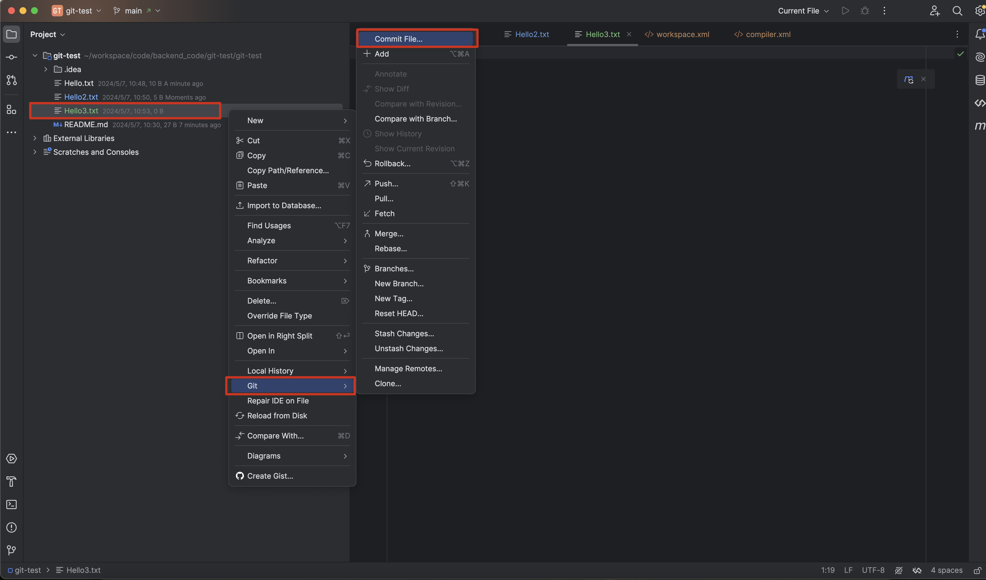 IDEA中git的常用操作（保姆级教学）_idea git clone-CSDN博客