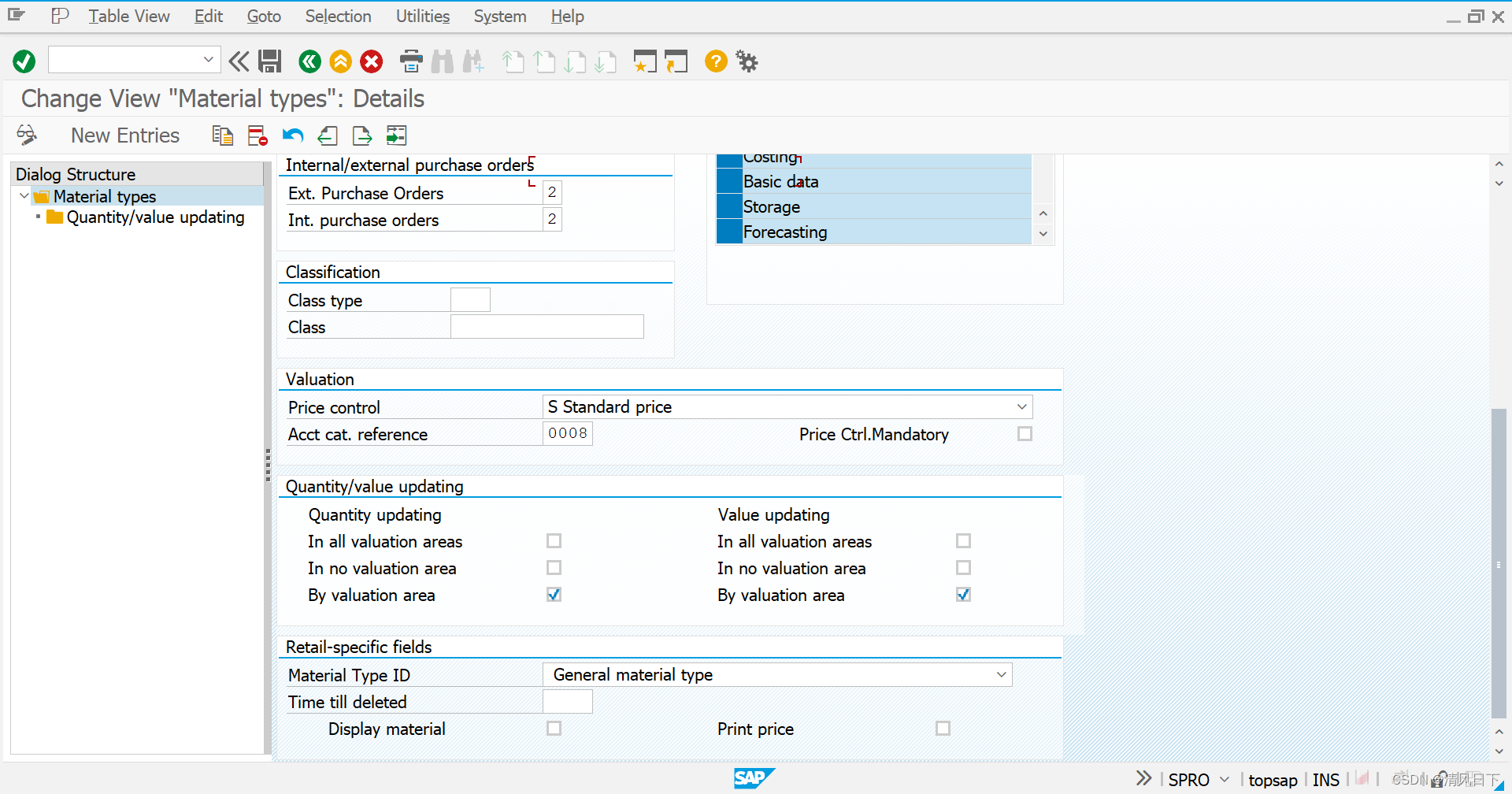 MM配置-主数据-定义物料类型(OMS2-Define Attributes of Material Types-T134/T134M ...