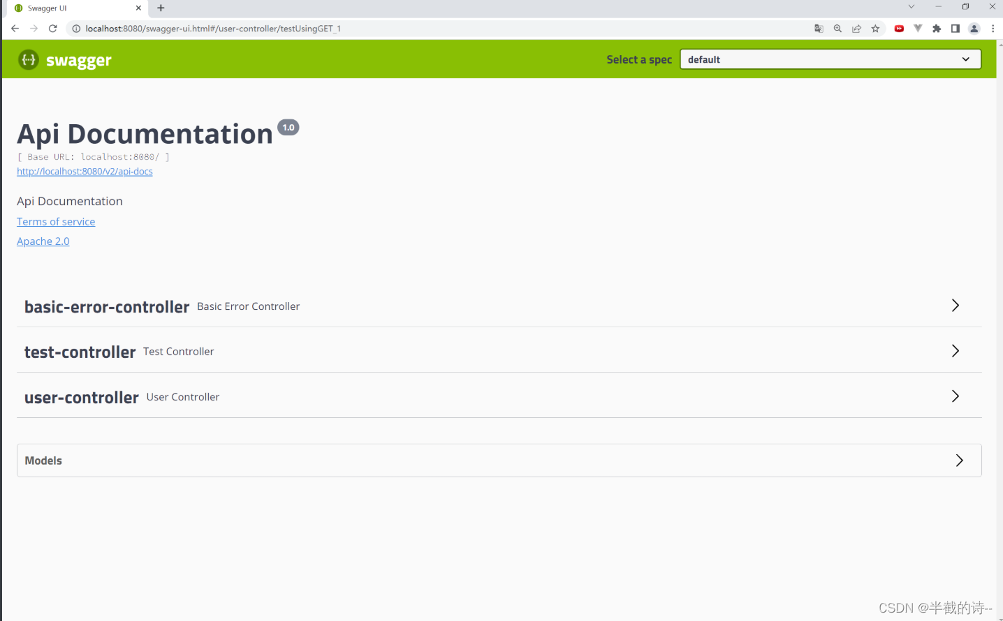 SpringBoot（八）整合swagger_swagger接入-CSDN博客