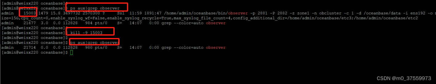 OceanBase：OBServer节点管理_oceanbase observer-CSDN博客