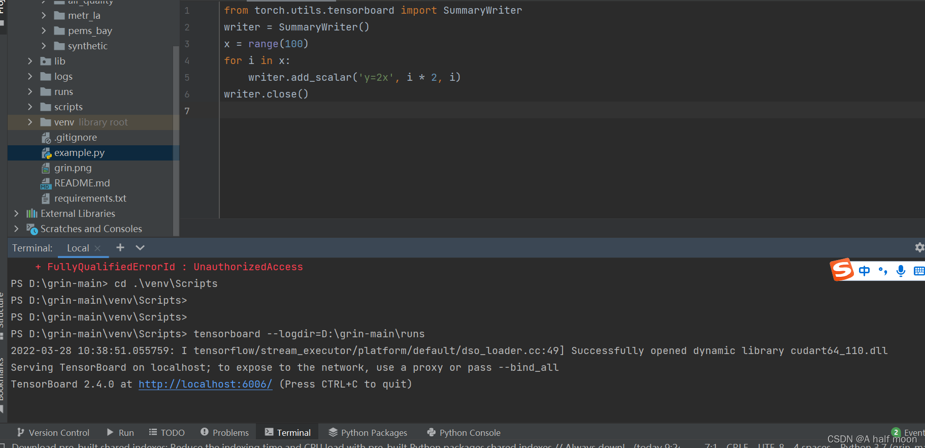 使用pytorch中的tensorboard可视化网络训练参数pytorch Tensorboar可视化学习率 Csdn博客