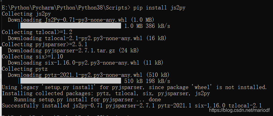 python中import js2py报错：No module named ‘js2py‘_no module named 'js2py-CSDN博客