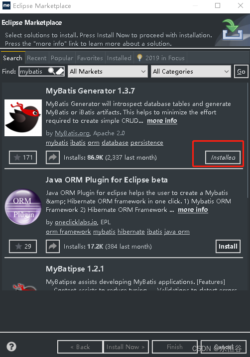 MyEclipse2018中安装Mybatis generator插件的实现步骤_使用命令行安装mybatis generator 插件-CSDN博客