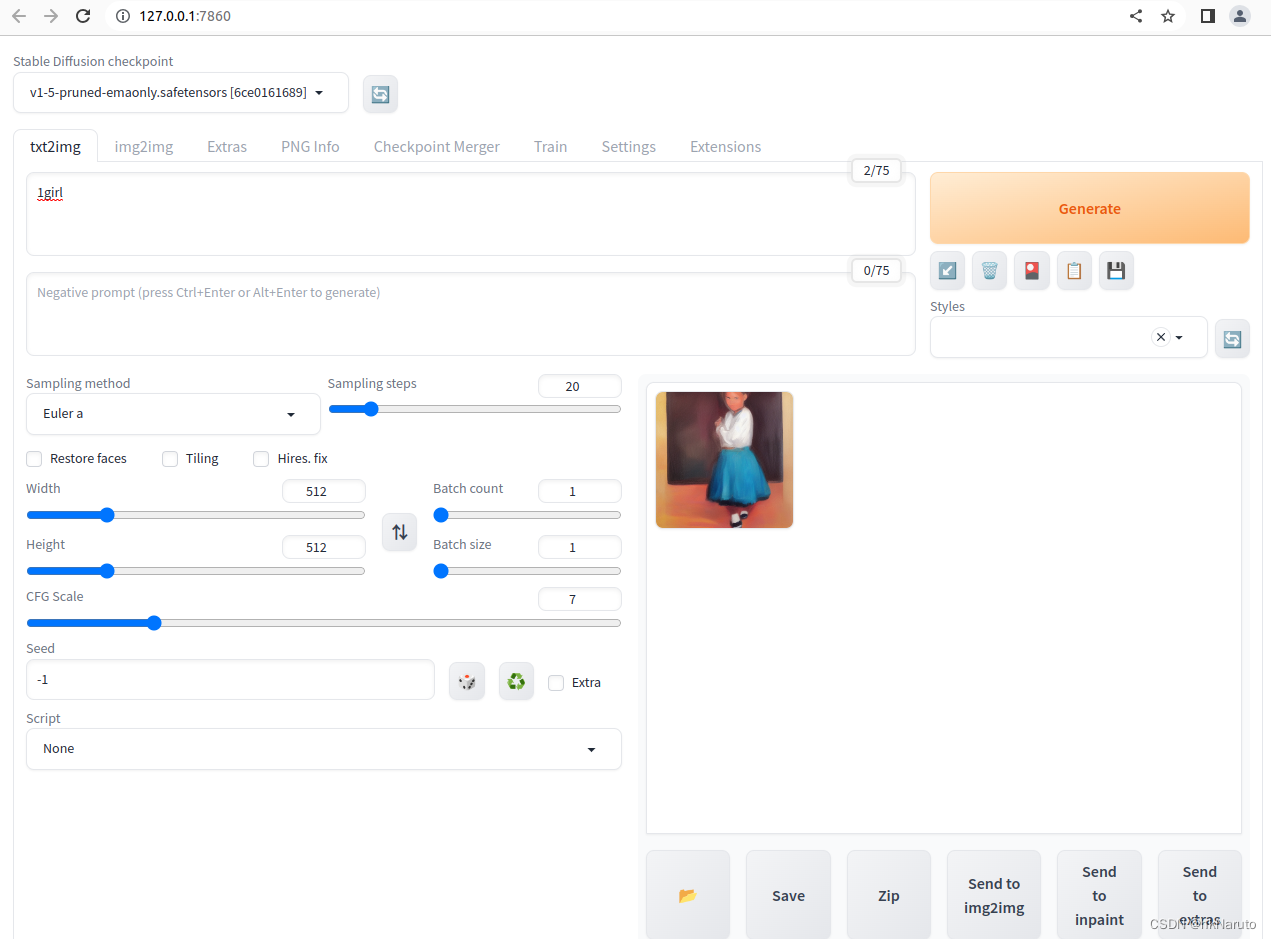 Ubuntu 22.04.2 LTS LTS x86_64 安装 stable-diffusion-webui 【2】基本版本完结。_filenotfounderror: no ...