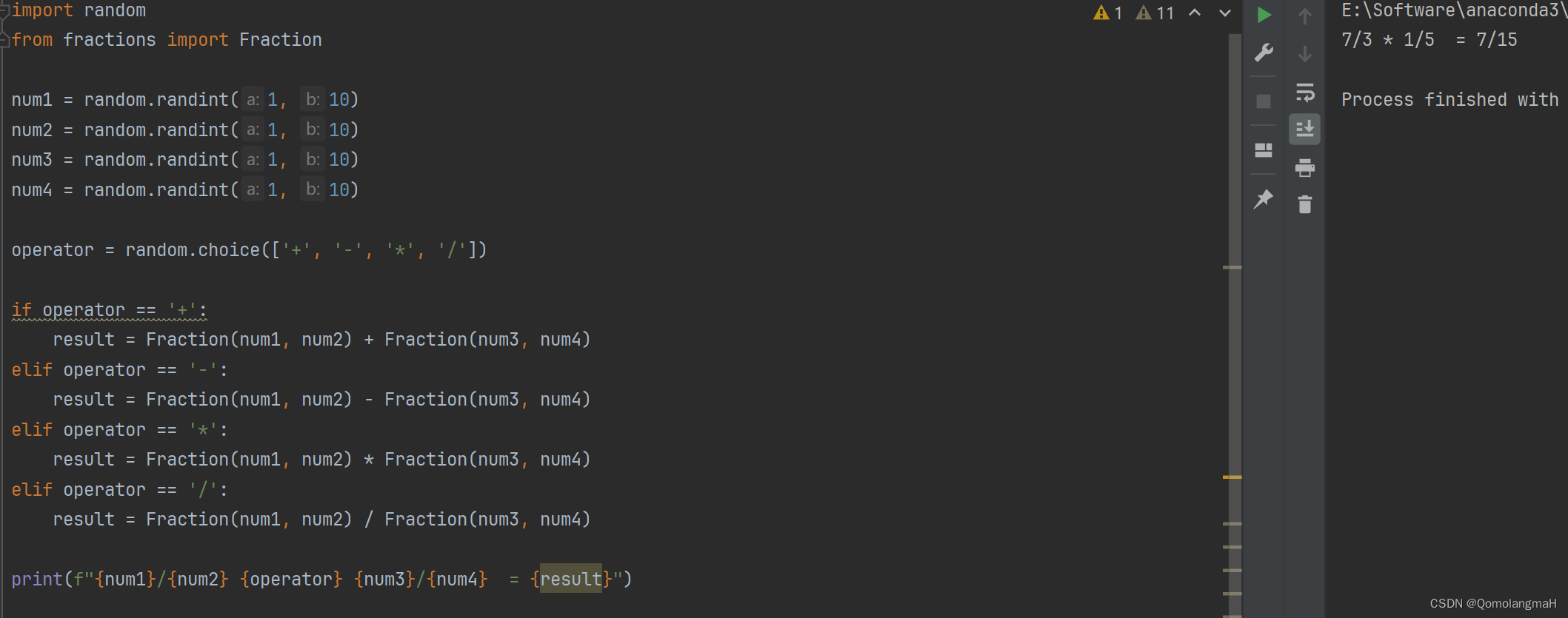 【python】Fraction类详解及生成分数四则运算“试卷”_python fraction-CSDN博客