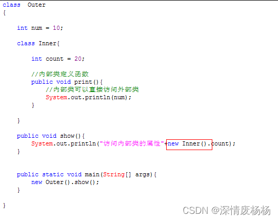 Java面向对象 成员内部类与外部类的访问方式内部类怎么访问外部类的成员变量 Csdn博客