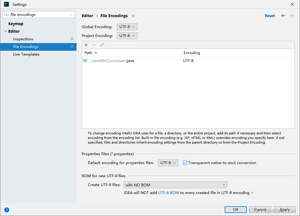 Ide 的 Text File Encoding 设置为 Utf 8; Ide 中文件的换行符使用 Unix 格式,不要使用 Windows