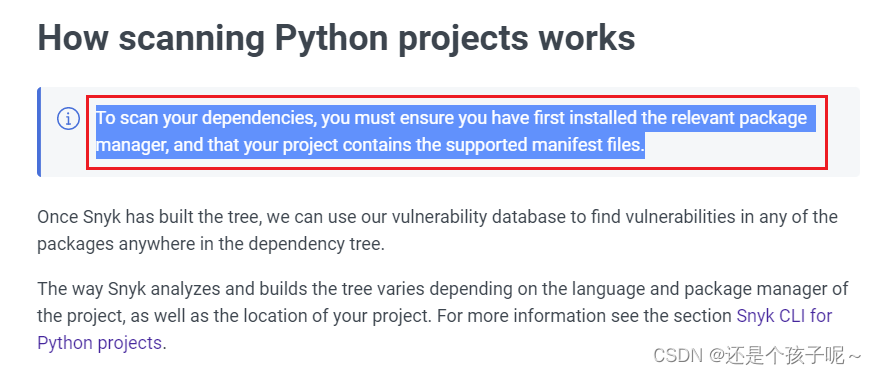 python项目使用snyk生成monitor监听_snyk monitor-CSDN博客