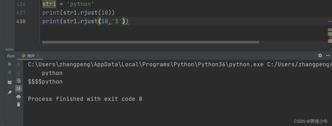 字符串对齐与格式化：rjust, ljust, center-CSDN博客