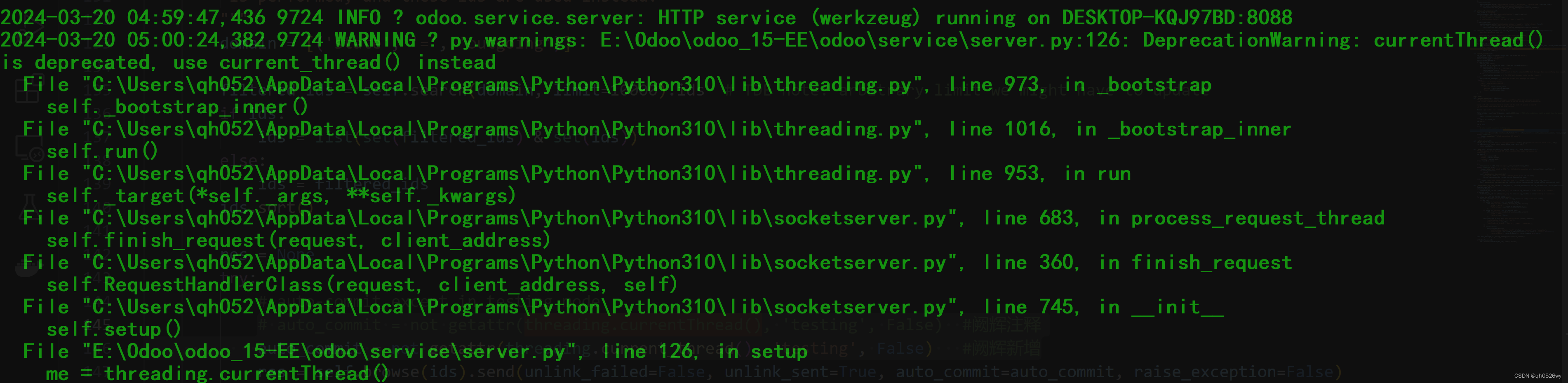 DeprecationWarning: currentThread() is deprecated, use current_thread() instead-CSDN博客