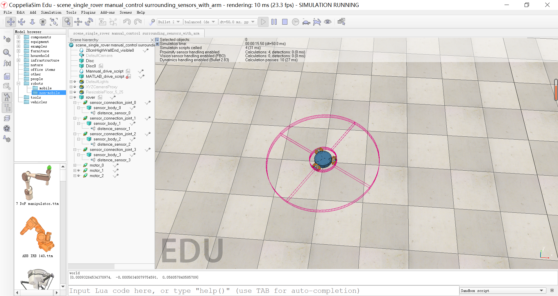 【matlab】vrep小车与matlab通信并模拟_vrep仿真软件可以与那些软件交互-CSDN博客