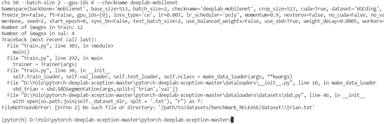 FileNotFoundError: No such file or directory: ‘/path/to/datasets ...