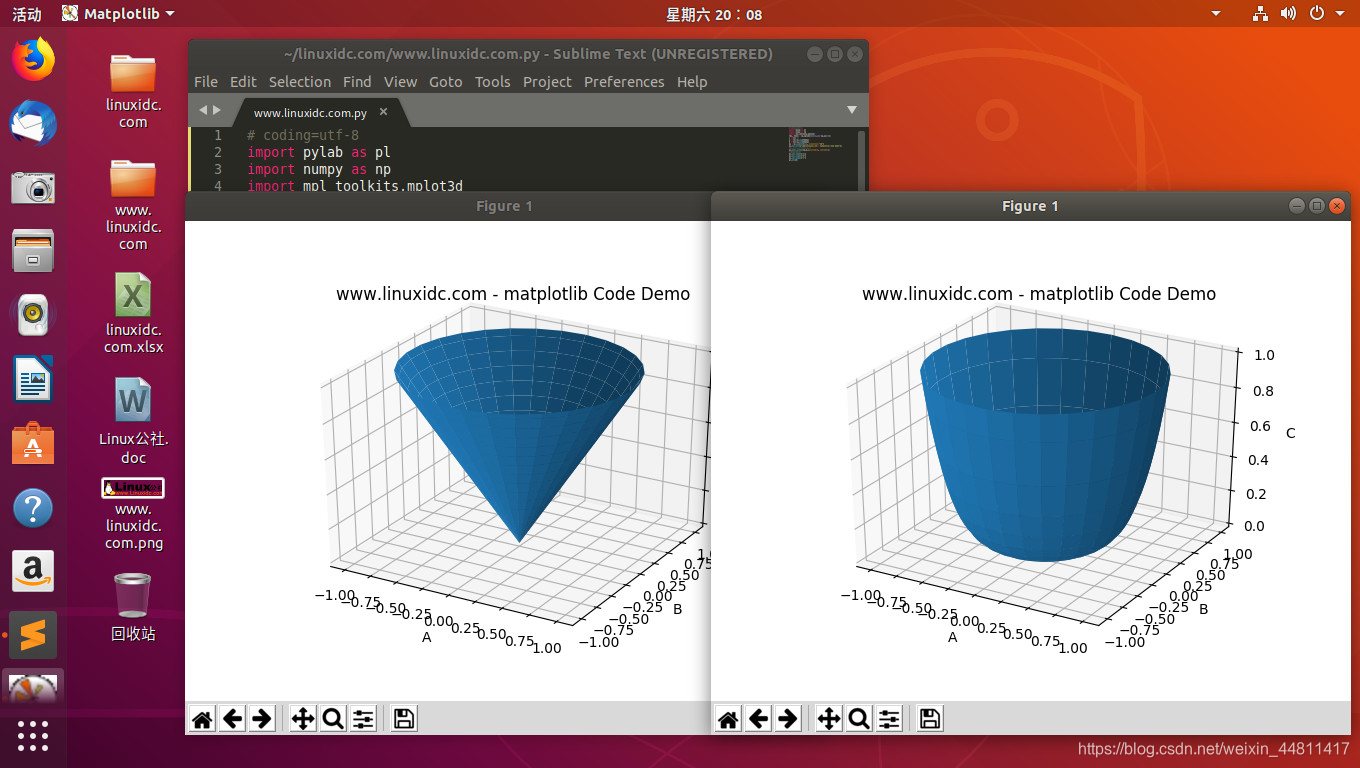Python Matplotlib绘图示例 绘制三维图形python 3d 照片 Matlab Csdn博客